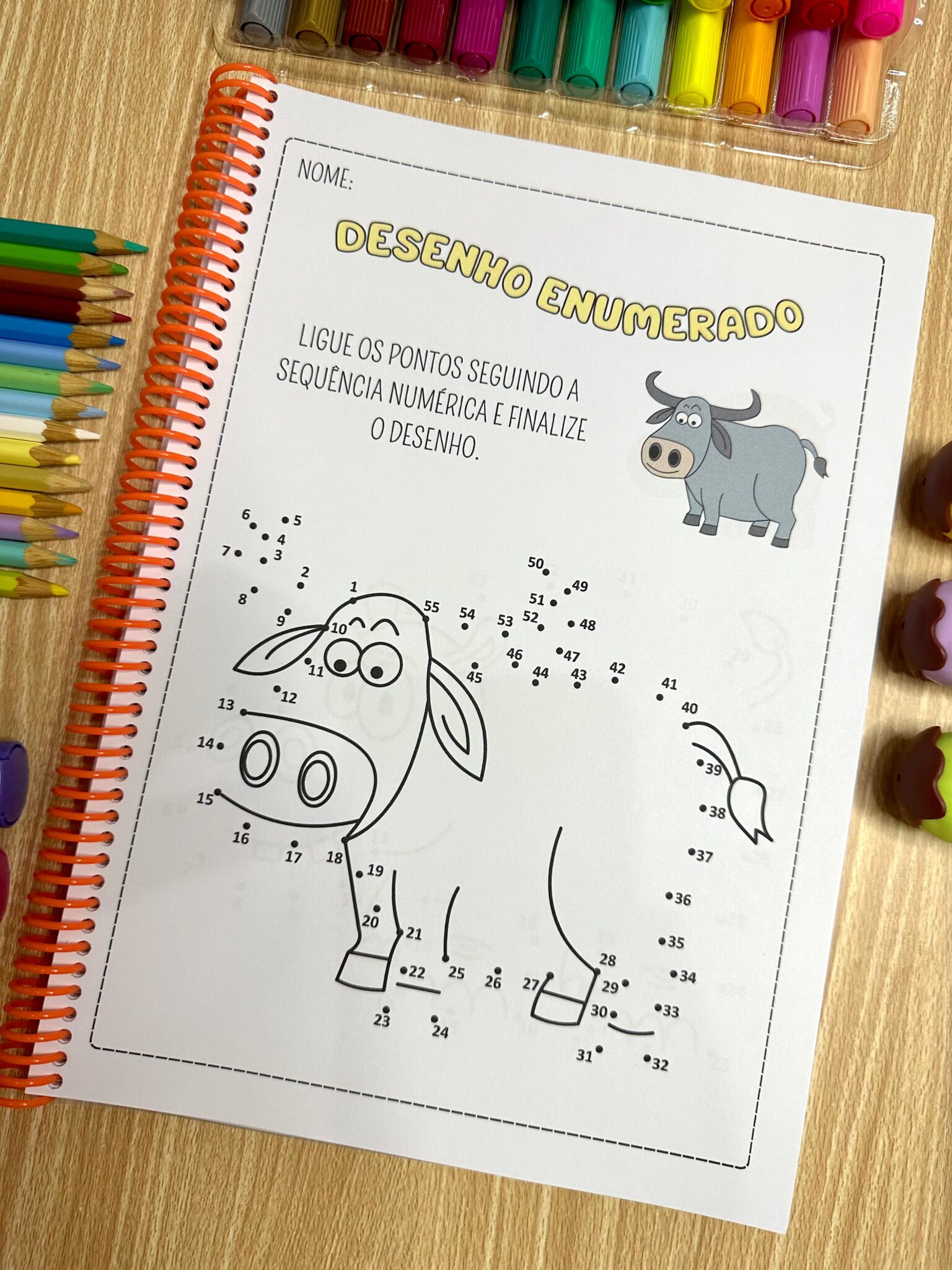 Desenhos Enumerados – Espaço Alfabetizando