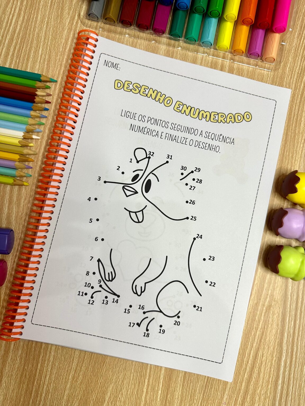 Desenhos Enumerados – Espaço Alfabetizando